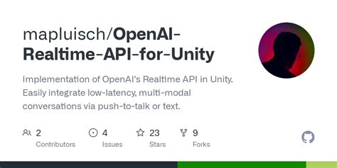 Github Mapluischopenai Realtime Api For Unity Implementation Of Openais Realtime Api In