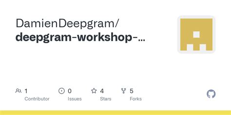 Github Damiendeepgramdeepgram Workshop Server