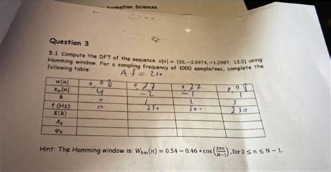 Solved Compute The DFT Of The Sequence Chegg