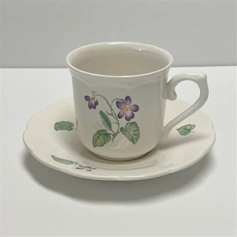 Lenox Accents Vintage Cup And Saucer Lenox Lantana Spring Violets