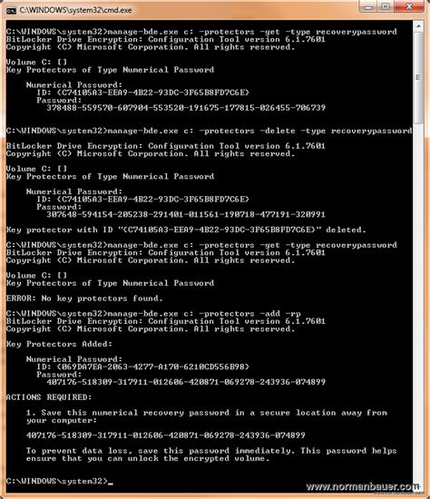 How To Change BitLocker Recovery Password NORMAN BAUER