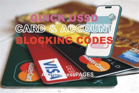 Card And Account Blocking CODES For Major Nigerian Banks
