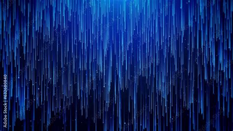 Abstract Blue Fiber Optic Lines Data Flow Digital Space Particles Cyberspace Technology