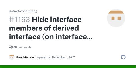 Hide Interface Members Of Derived Interface On Interface Level Issue Dotnet