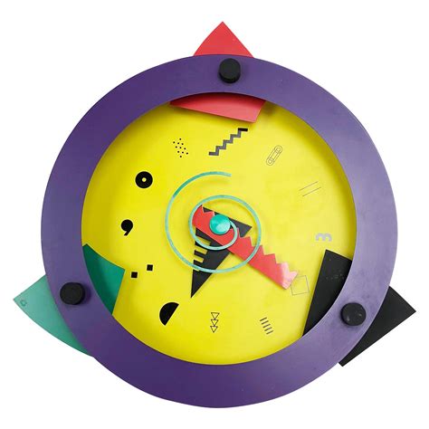 Postmodern Memphis Wall Clock Paradise Shohei Mihara X Wakita Japan