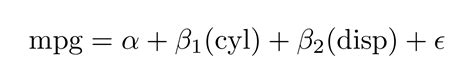 Transform Models Into Latex Equations • Equatiomatic