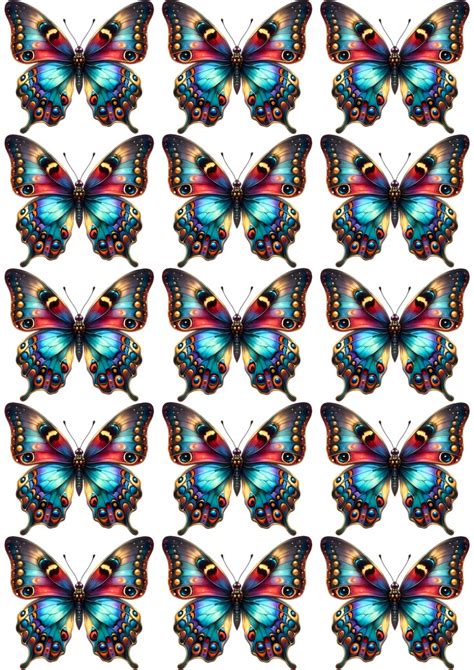букет из бабочек Шаблон бабочка Бумажные бабочки Бабочки