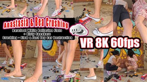 Vr 3d 8k 180 60 Fps Anastasia And Bea Barefoot White Ballerina Flats