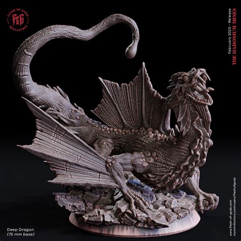 3d Printable Deep Dragon By Flesh Of Gods