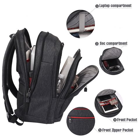 17 Inch Laptop Backpack With Trolley Strap