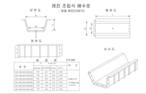 레진 조립식 배수로 300 400 550 한솔물산 주 홈페이지에 오신 것을 환영합니다