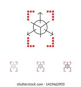 Prototype Grid Database Chart Bold Thin Vector De Stock Libre De