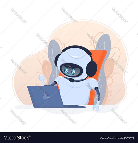 Flat Chat Bot For Web Design Isometric Royalty Free Vector