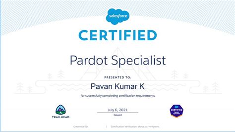 Pavan Kumar K On Linkedin Salesforcecertified Pardot