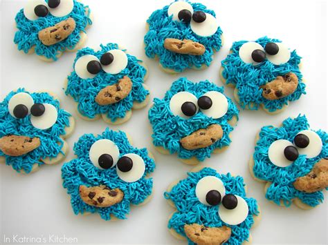 Cookie Monster Cookies Recipe And Tutorial In Katrinas Kitchen