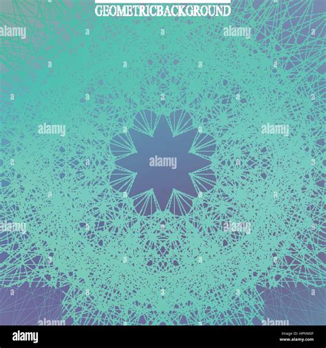 Geometric Abstract Backdrop With Connected Lines And Dots Science