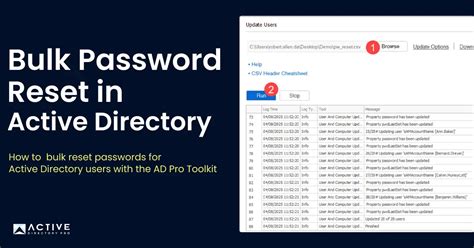 Bulk Password Reset In Active Directory Active Directory Pro