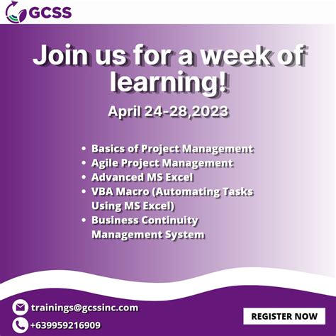 Gcss Sustainablephilippines Basicprojectmanagement Agileprojectmanagement Advancedmsexcel