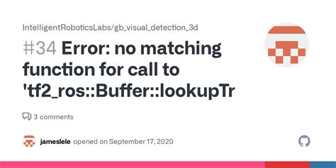 error no matching function for call to tf2 ros buffer lookuptransform · issue 34