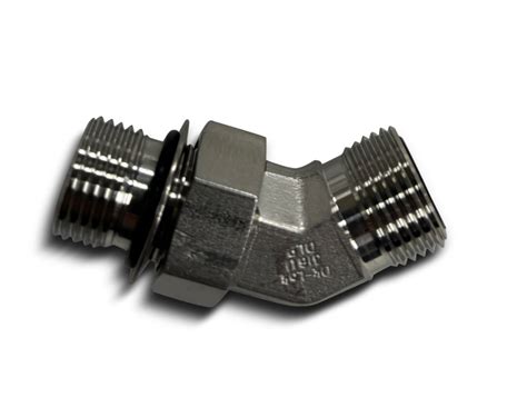 Fitting Adapter 45 Degree Elbow 8 O Ring Boss X 8 Orfs Cummins
