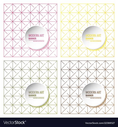 Set Abstract Molecules And 3d Paper Integrated Vector Image