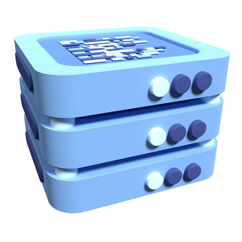3d Server Icon Computer Server 3d Render Icon Cloud Computing 3d Render Illustration 24921951 Png
