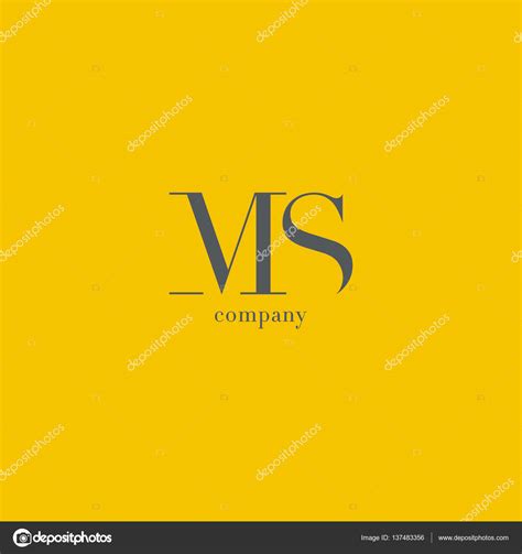 M & S Letter Company Logo Stock Vector by ©brainbistro 137483356