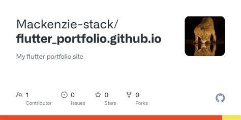 Github Mackenzie Stack Flutter Portfolio Github Io My Flutter Portfolio Site