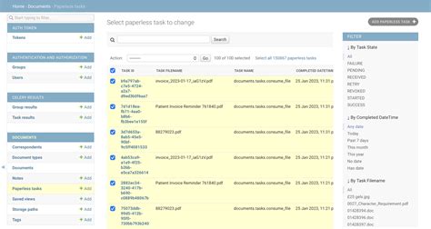 Bug Unable To See And Clear Tasks Via Ui · Issue 3279 · Paperless