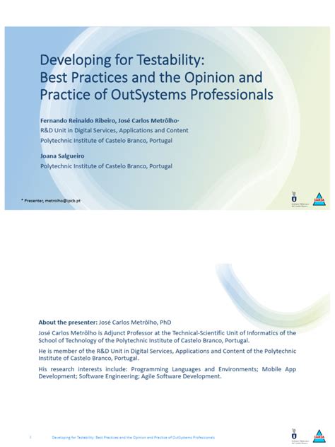 Outsystems Best Practices Pdf Software Development Cloud Computing