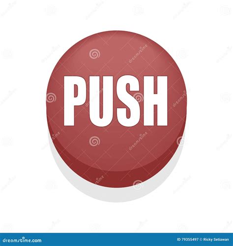 Push Button Cartoon Vector 79355497
