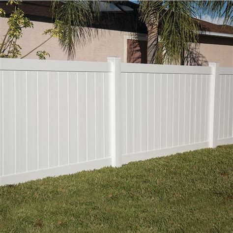 5 Ft Vinyl Fence Panels The Home Depot