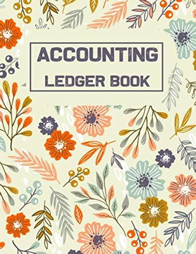 Accounting Ledger Book Floral 6 Column Payment Record Record And Tracker Log Book Personal