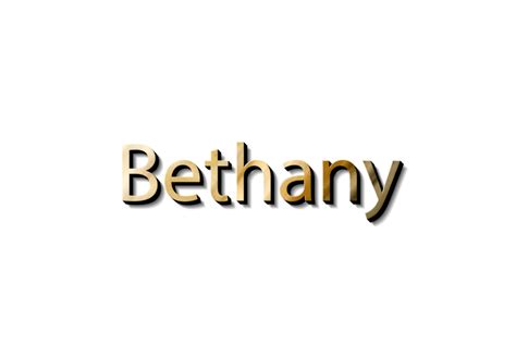Bethany 3d Name Mockup 14575870 Png