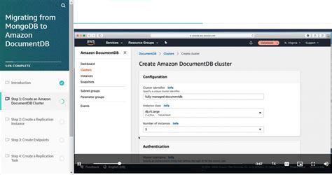 Migrating From Mongodb To Amazon Documentdb Tutorials Dojo