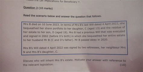 Solved Question 3 10 ﻿marksread The Scenario Below And