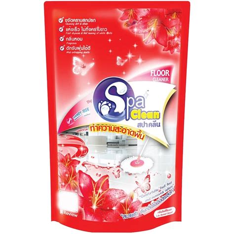 Leemart น้ำยาถูพื้น สปาคลีน Spaclean 400ml ทำความสะอาดพื้น สูตร สีแดง ขนาด 400 มล Shopee Thailand