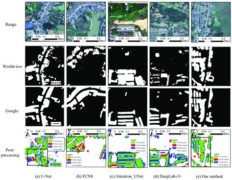 boundary optimization and fusion comparison results columns a d