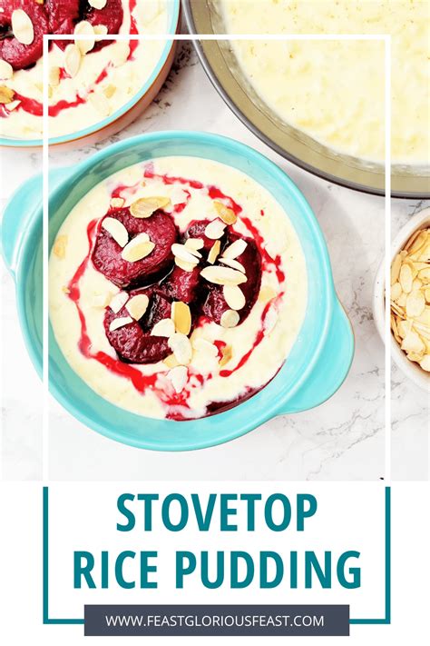 Creamy Rice Pudding On The Hob Stovetop Feast Glorious Feast