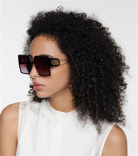 30 Montaigne Su Oversized Sunglasses In Brown Dior Eyewear Mytheresa