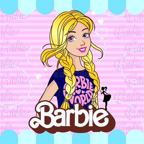 Barbie Girl Vector Illustration Download Editorial Stock Image Illustration Of Cute Girl