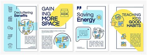 Decluttering Benefits Brochure Template Clutter Vector Banner Vector Clutter Vector Banner