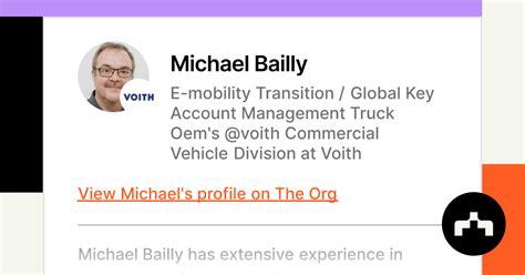 Michael Bailly E Mobility Transition Global Key Account Management