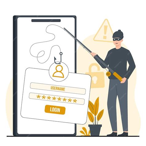 Premium Vector Phishing Account Concept Illustration Cyber Crime Password Hacker Attack Steal