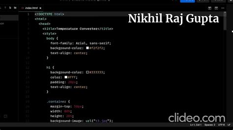 Nikhil Raj On Linkedin Webdevelopment Css Html Javascript Intern