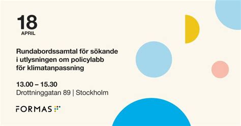 Erik Widmark På Linkedin Rundabordssamtal Policylabb För Klimatanpassning