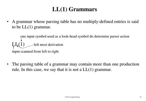 Ppt Top Down Parsing Powerpoint Presentation Free Download Id5876027