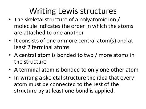 PPT Drawing Lewis Structures PowerPoint Presentation ID