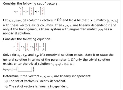 Solved Consider The Following Set Of Vectors 2 V2 V3 3 Be