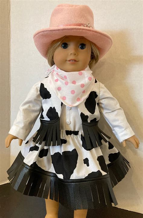 Cowgirl Halloween Costume For 18 Dolls Handmade In Usa Etsy